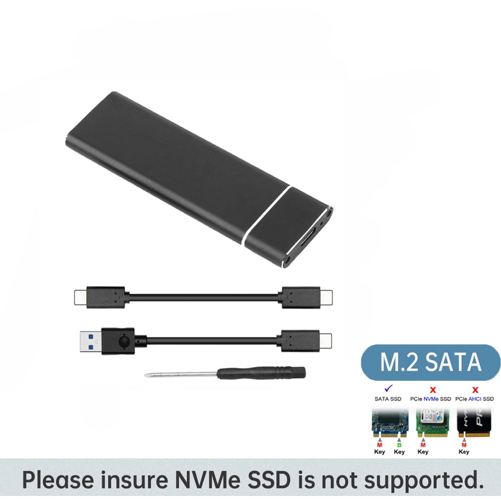 M.2 SSD Case USB 3.1 to M.2 NGFF SSD Enclosure SSD Case SATA External ...