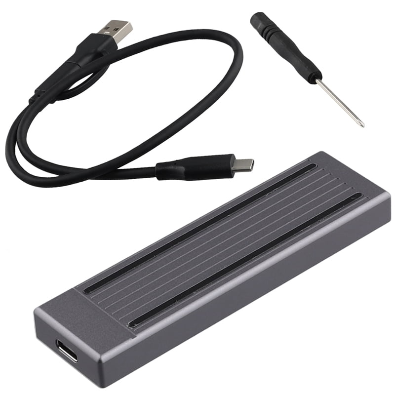 M.2 SSD HDD Enclosure NVMe NGFF Dual Protocol HDD Enclosure RGB Cool ...