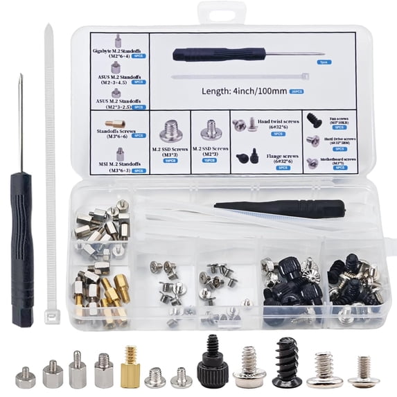 M.2 Screws, Motherboard Screw for Asus Gigabyte Asrock MSI Motherboards ...