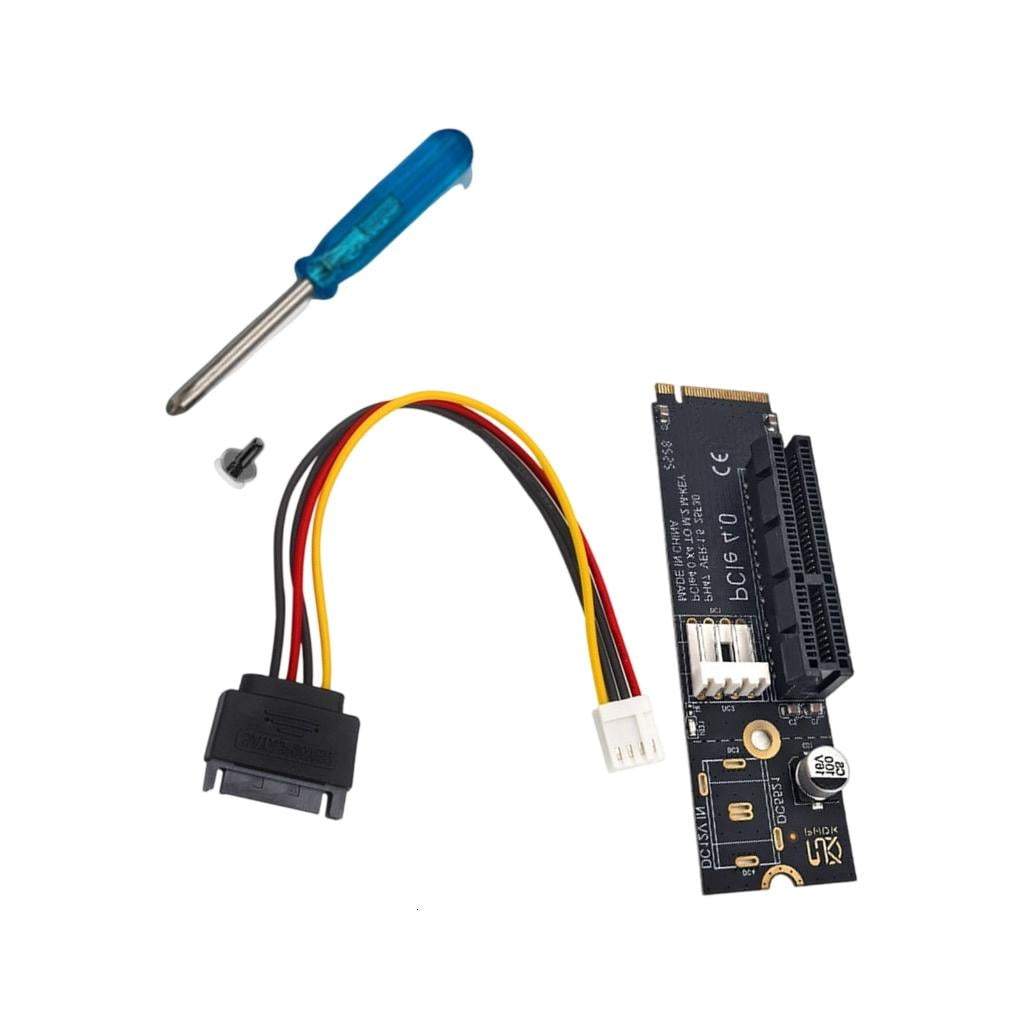 M.2 To PCIE 4X Power Adapter Card Fast Speed Data Transfer Transmission ...