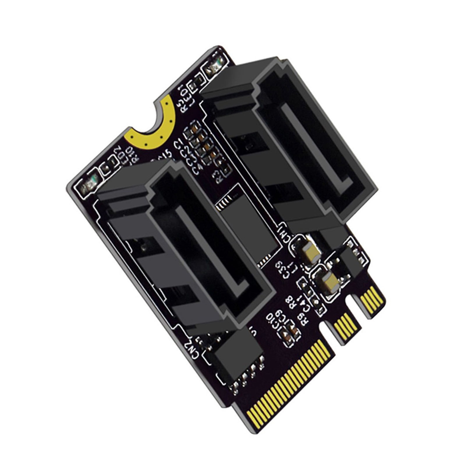 M.2 To Sata3.0 Adapter Card A-Key And E-Key To 2 Ports SATA 6Gbps PCIe ...