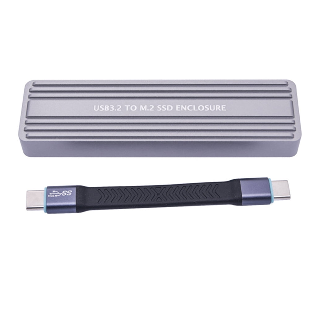 M.2 Two Protocols SSD Enclosure USB C 3.2 Gen2x2 20Gbps Fast Speed ...