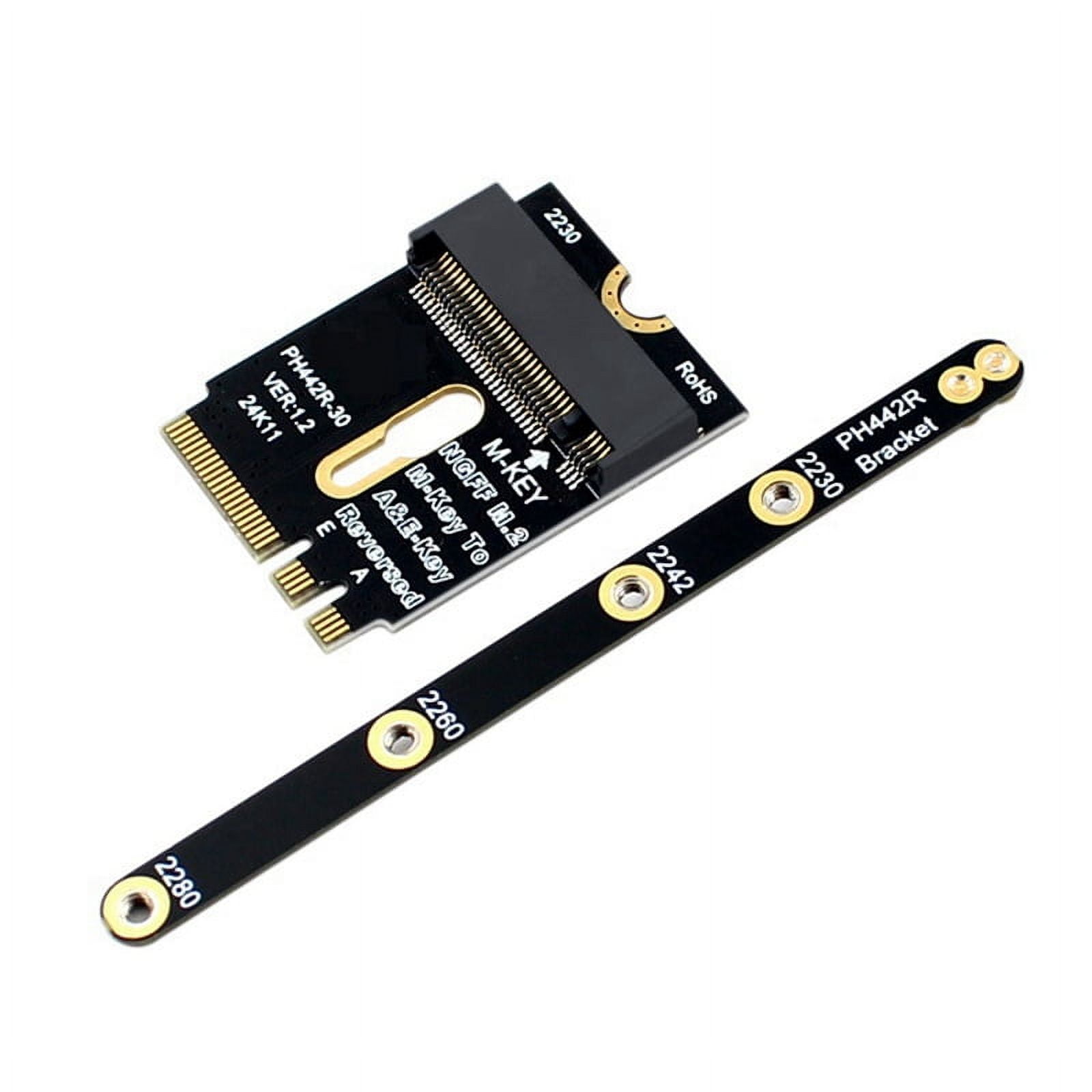 M.2 Wifi Adapter to Nvme SSD PCIe4.0 M2 NGFF Key A+E Card Raiser for ...