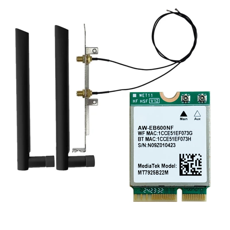 M.2 Wireless Lan Card 5400Mbps Wi-Fi 7 MT7925 key E 2.4G 5G 6G BT5.3 ...