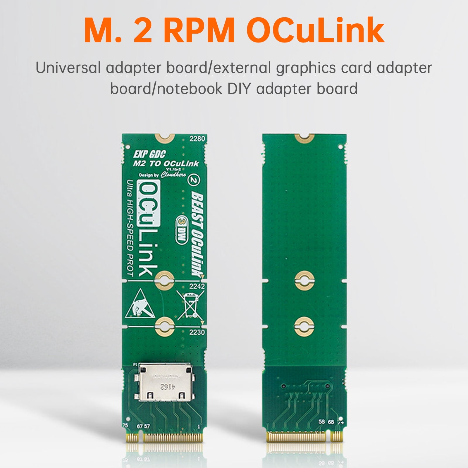 M.2 to OCuLink Interface Adapter Board Expansion Dock External Graphics ...