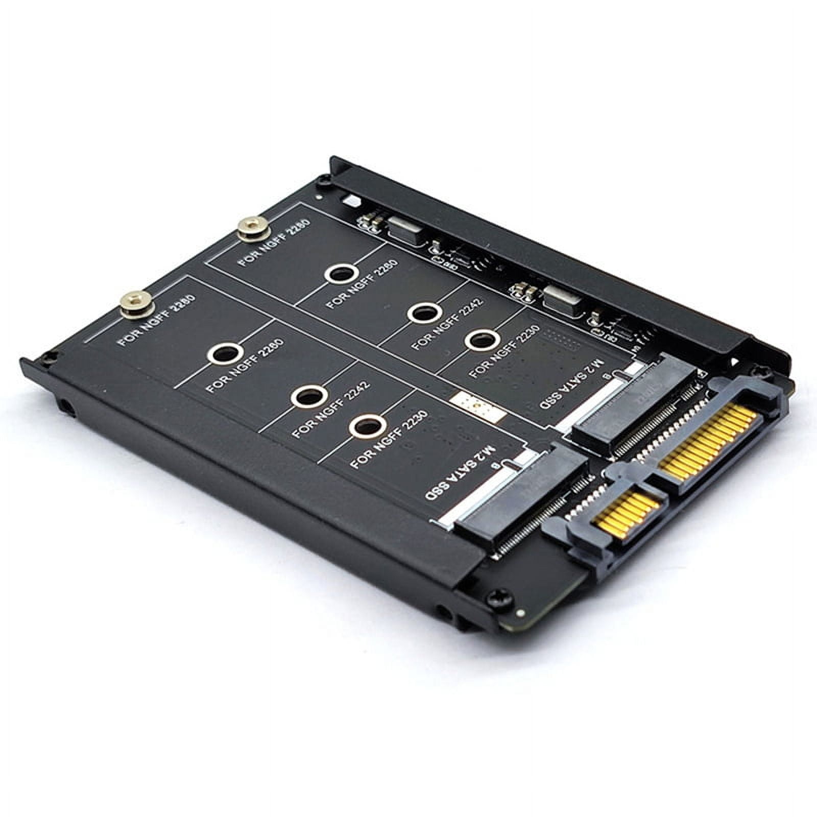 NEW M.2 to SATA Adapter Card, Dual Port NGFF SSD Interface Converter ...