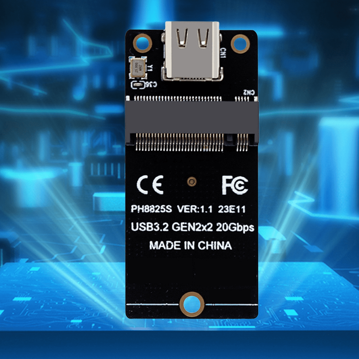 M.2 to Type C SSD Adapter ASM2364 NVME Riser Board 20Gbps Conversion ...
