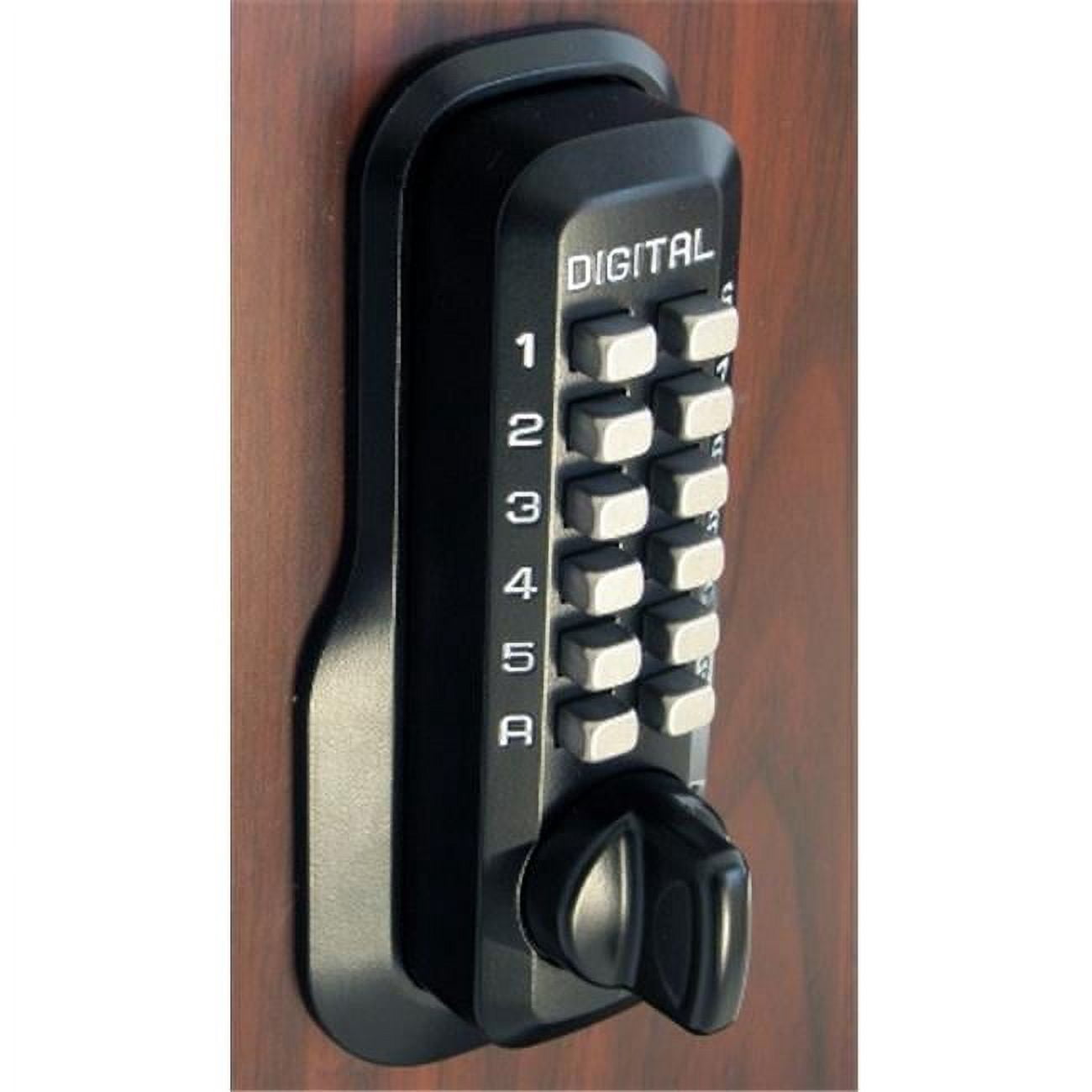 M-210-JB-EZ Mechanical Keyless Deadbolt Ez Mount Plate Lock - Jet Black ...