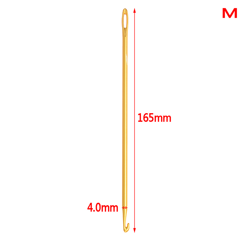 (M 4.0mm) 2.75/4.0/6.0mm Afghan Tunisian Aluminum Crochet Hook DIY Knitting Sewing Needle ...