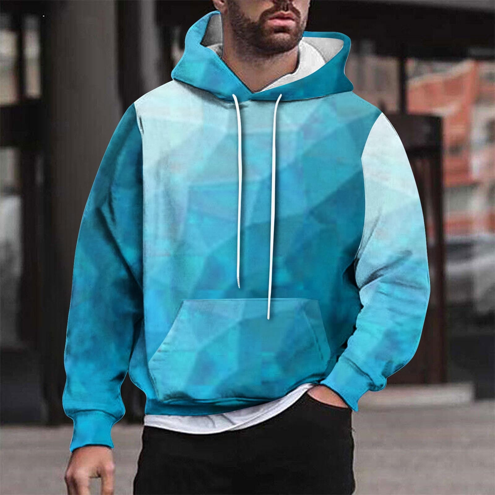 M-4X Big & Tall Hoodies for Men with Front Pocket Plus Size Fleece ...