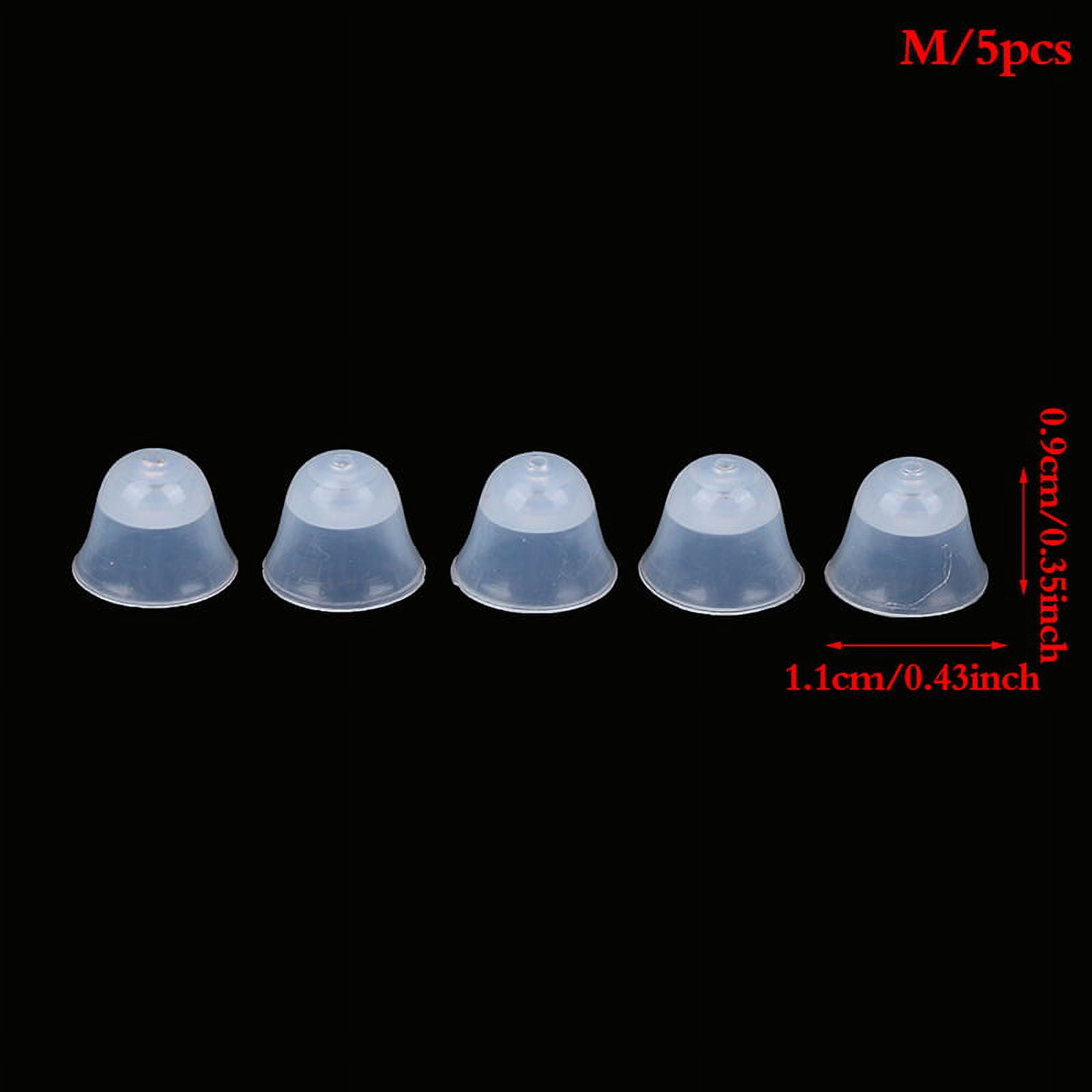(M) 5Pcs Silicone Hearing Aid Closed Domes Earplugs Ear Plugs Ear Tips ...