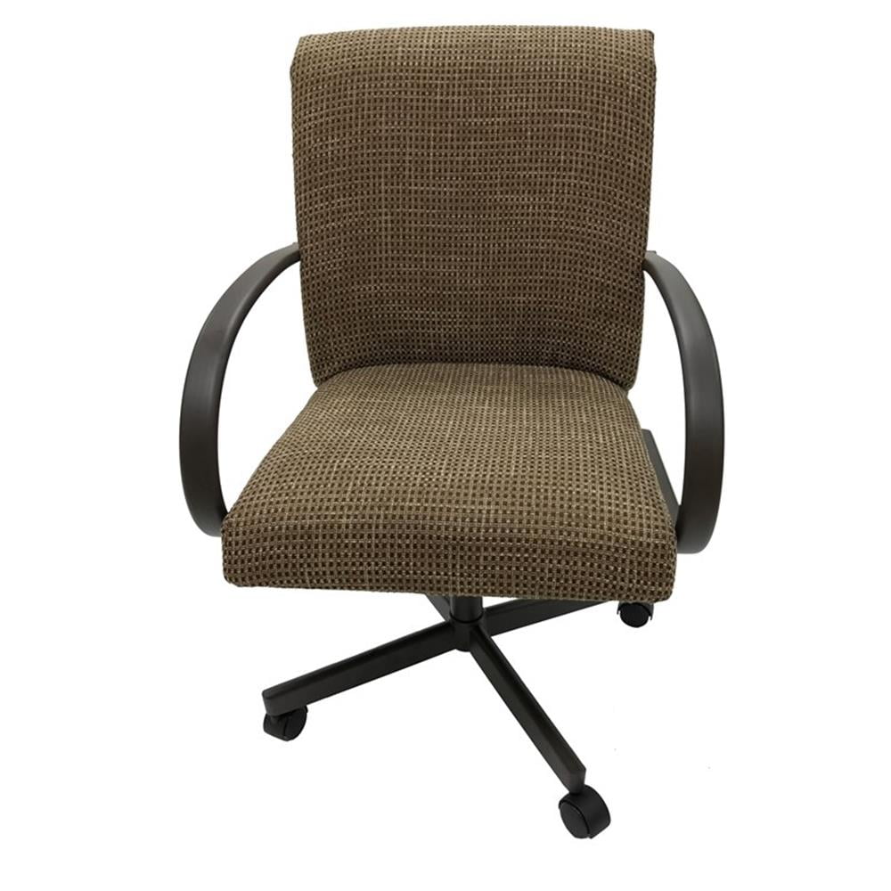 M-60 Swivel Dining Chair on Wheels on Brown Frame - Walmart.com