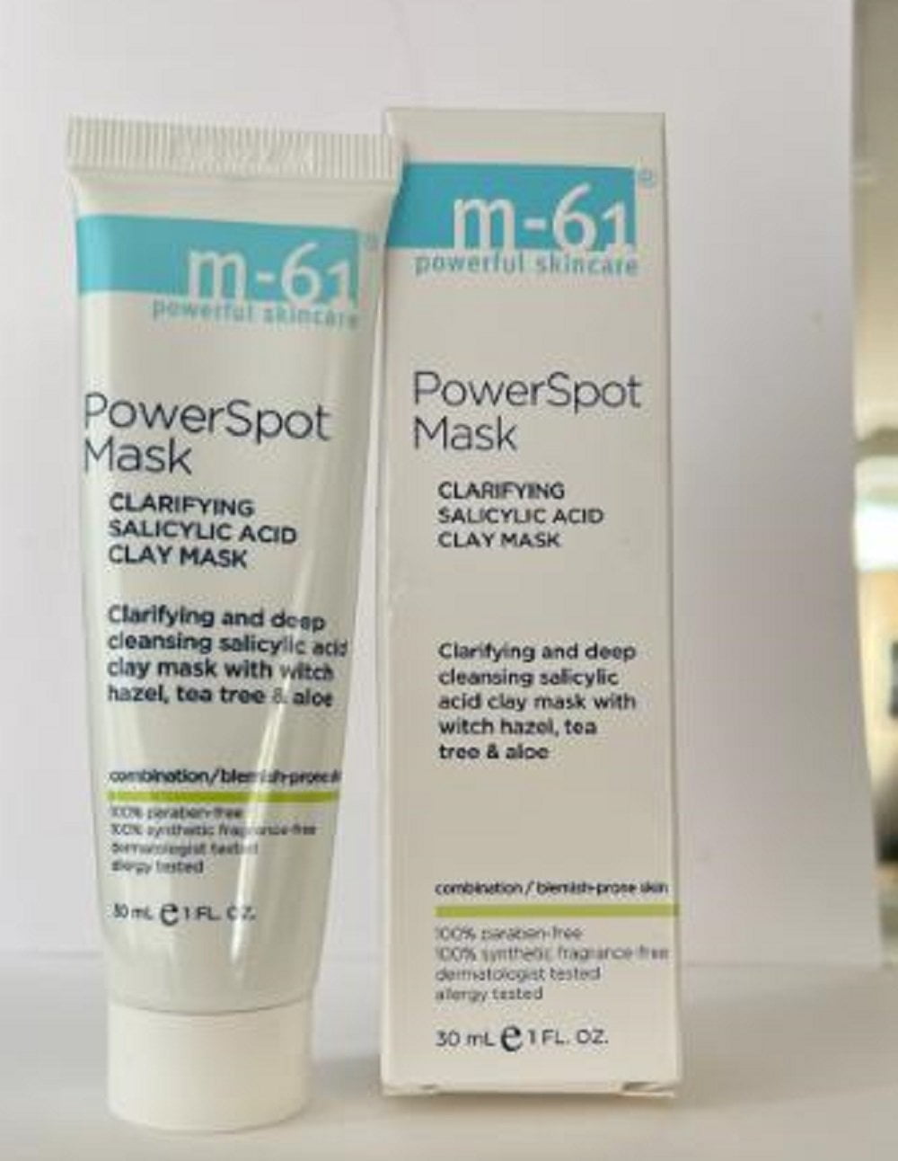 M-61 PowerSpot Mask - Clarifying and soothing clay mask with salicylic ...