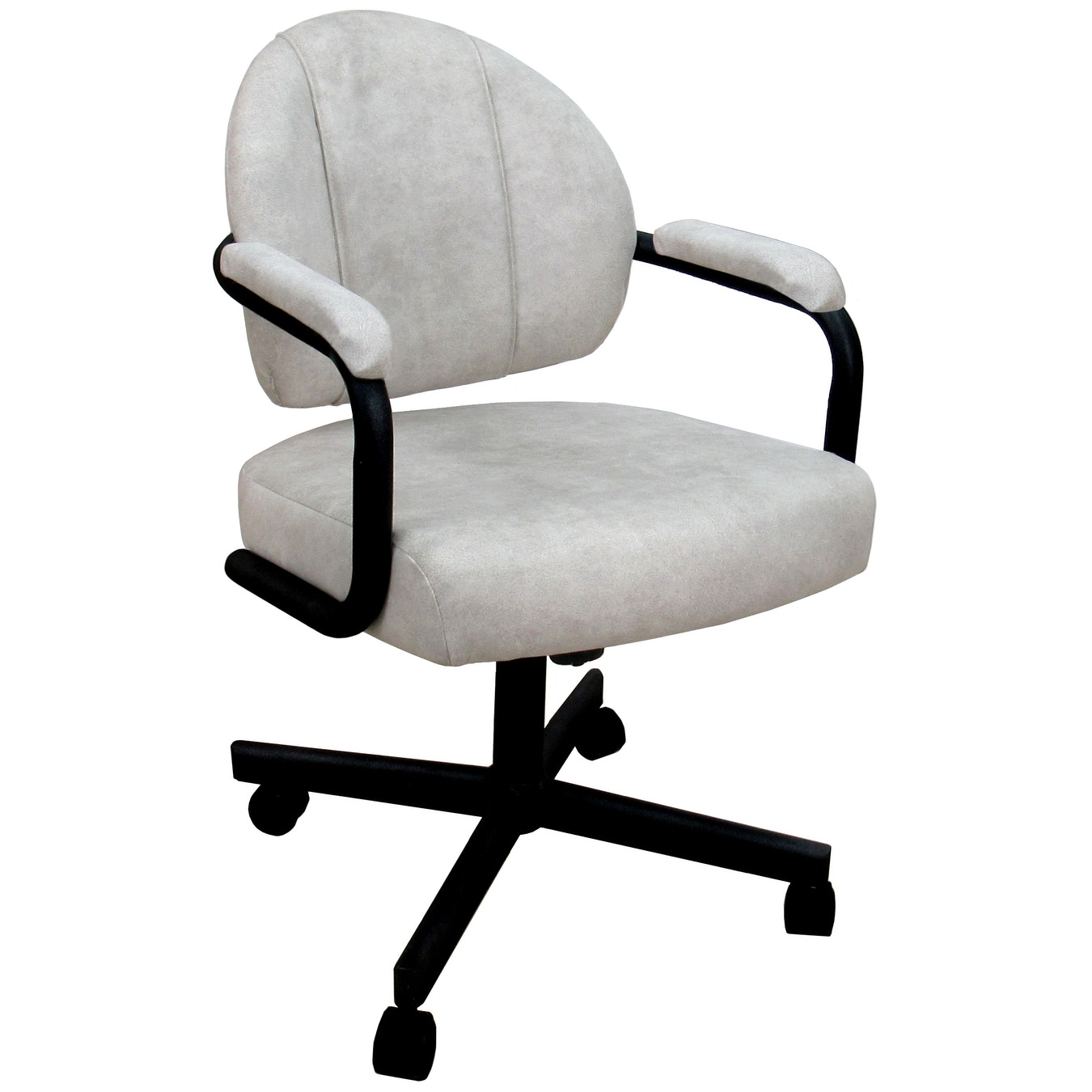 M-70 Swivel Metal Dining Caster Chair - Outlier Stucco Beige - Black ...