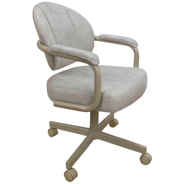 M-70 Swivel Metal Dining Caster Chair - Outlier Stucco Beige Fabric ...