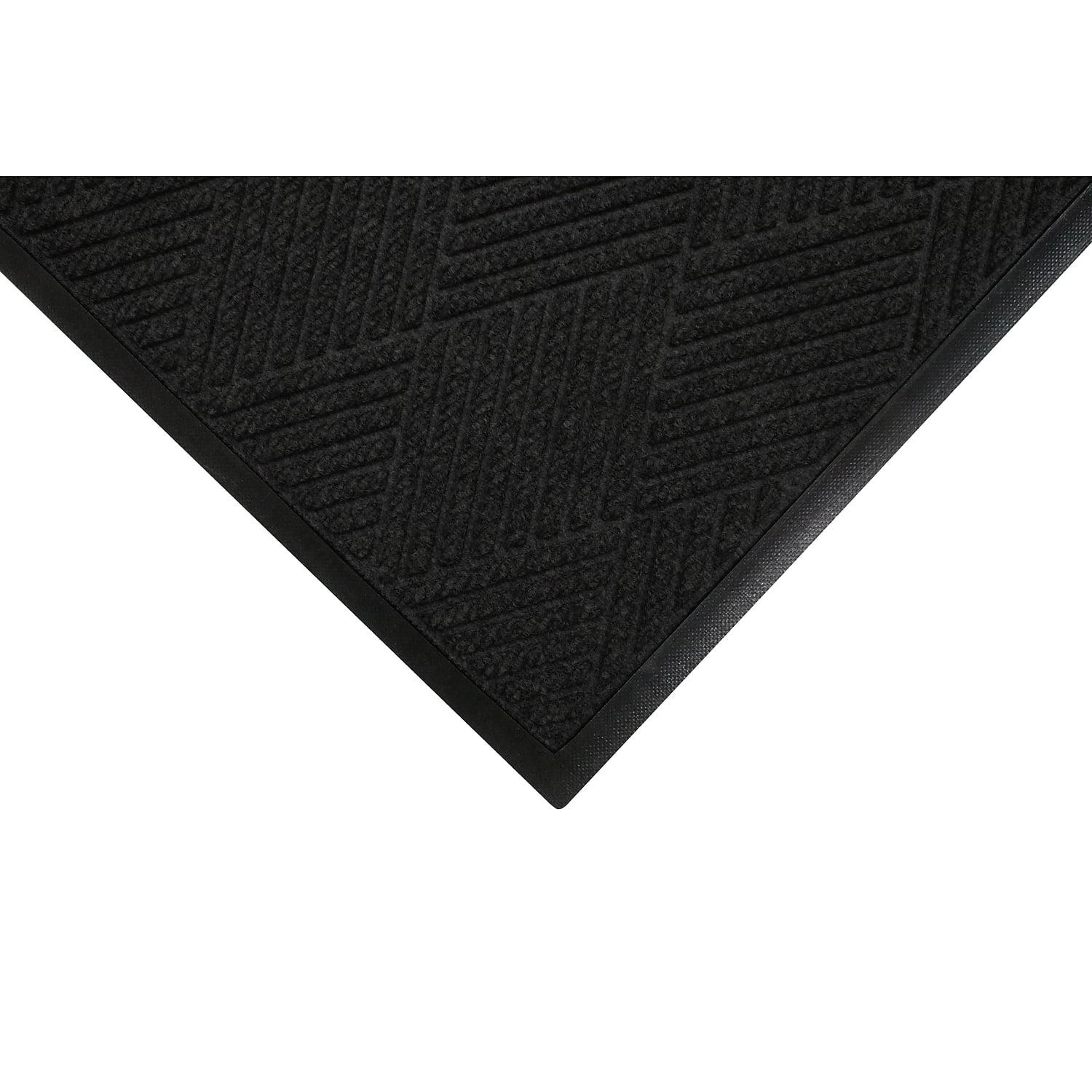 M+A Matting Waterhog Max Diamond Classic Floor Mat, 4'H x 6'W, Black ...