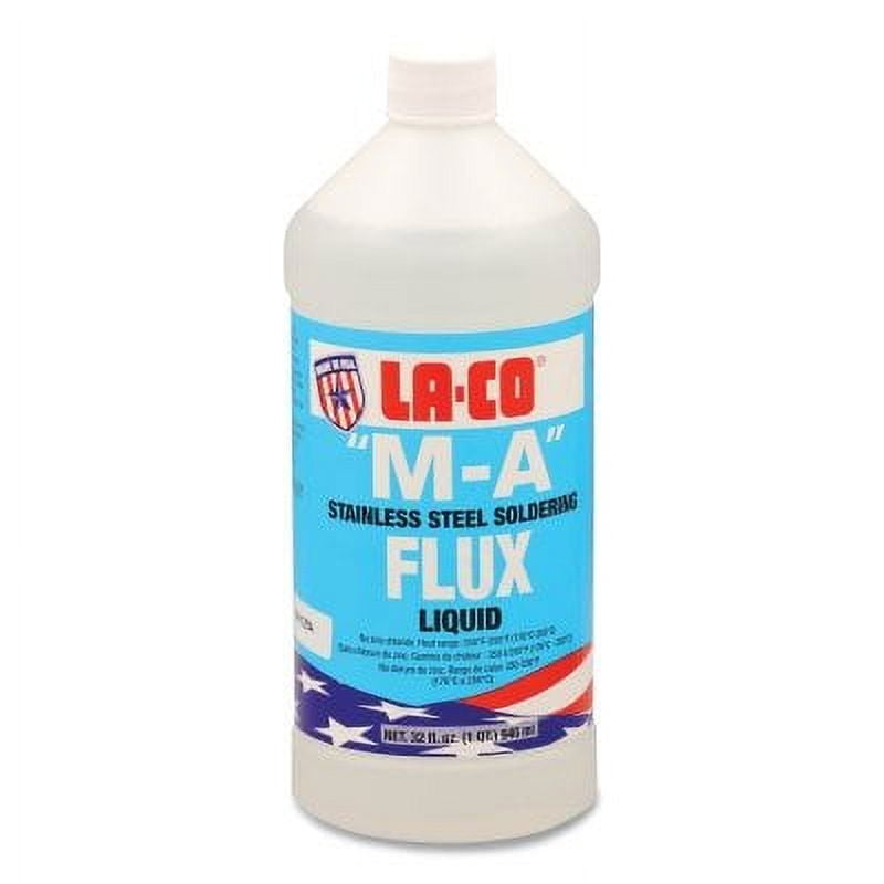 M-A Stainless Steel Flux Liquid, Bottle, 1 qt | Bundle of 2 Bottles ...