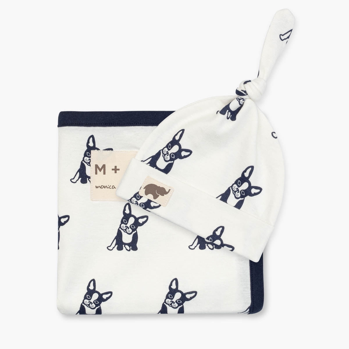 M+A by Monica + Andy Baby First Hello Cuddle Box Blanket + Cap Organic ...
