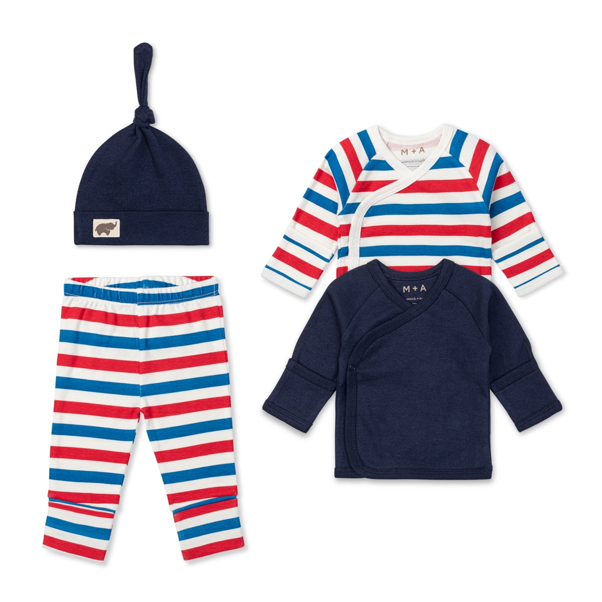 M+A by Monica + Andy Organic Cotton Baby Welcome Home Cuddle Box, Sizes ...