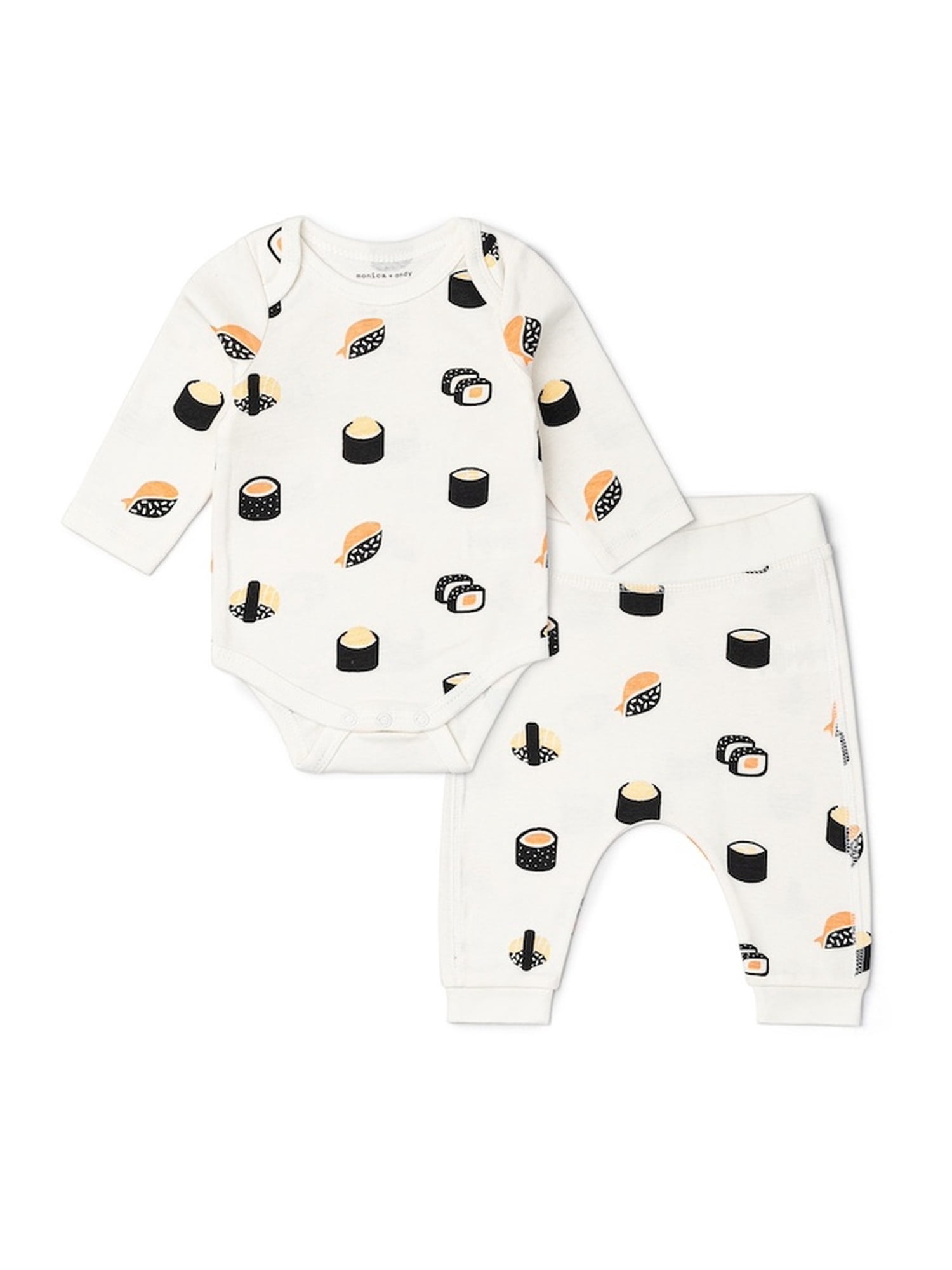 M+A by Monica + Andy Organic Cotton Gender Neutral First Moves Bodysuit ...