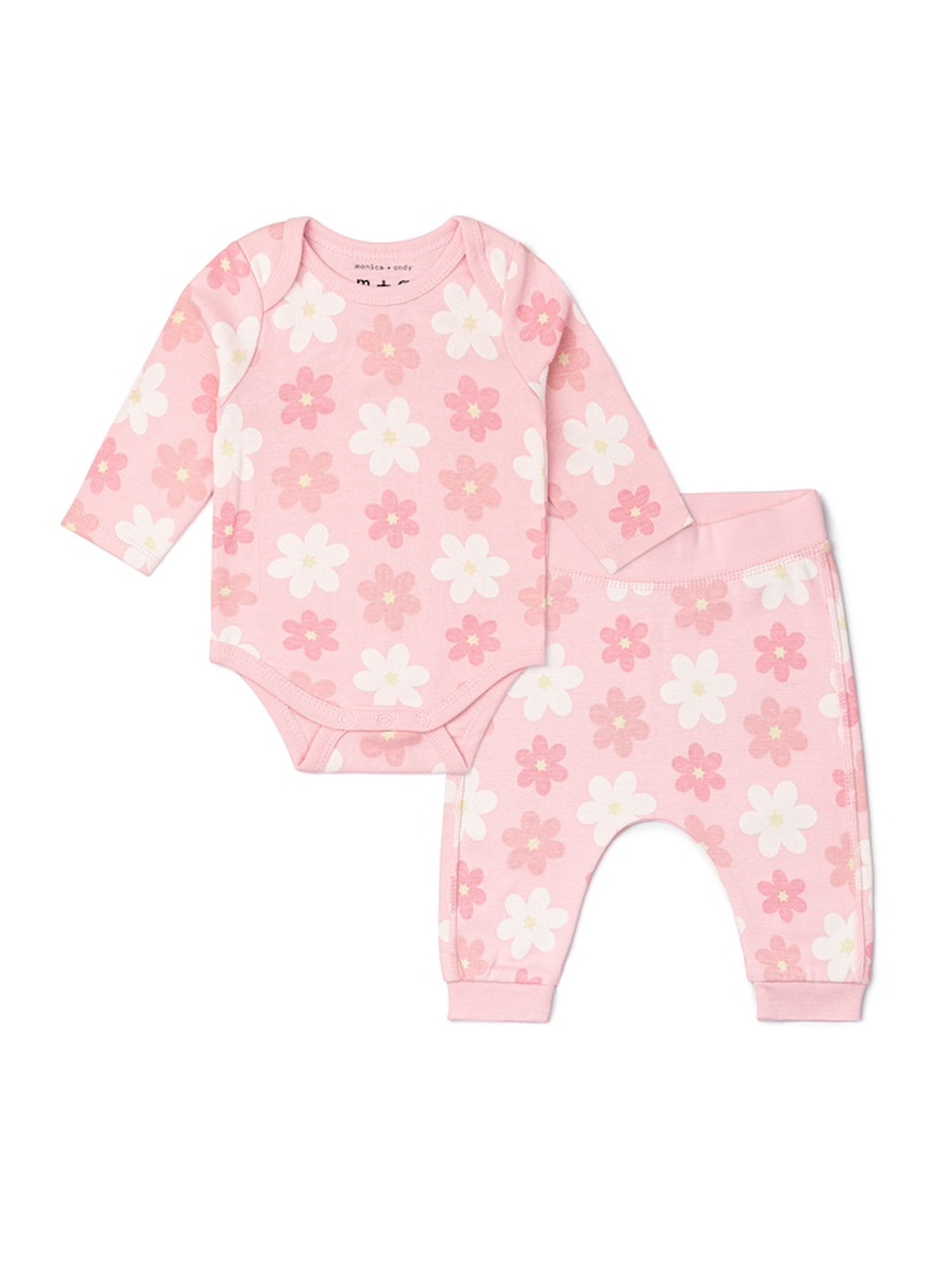 M+A by Monica + Andy Organic Cotton Gender Neutral First Moves Bodysuit ...