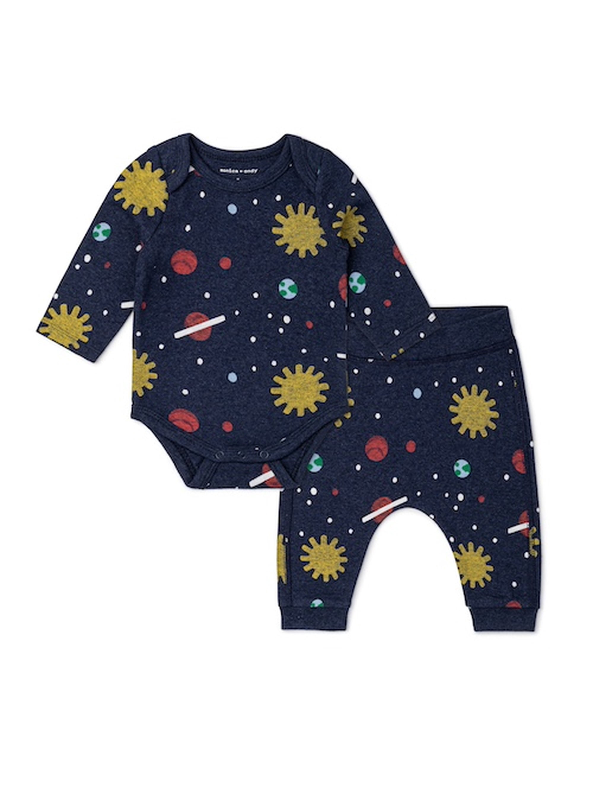 M+A by Monica + Andy Organic Cotton Gender Neutral First Moves Bodysuit ...