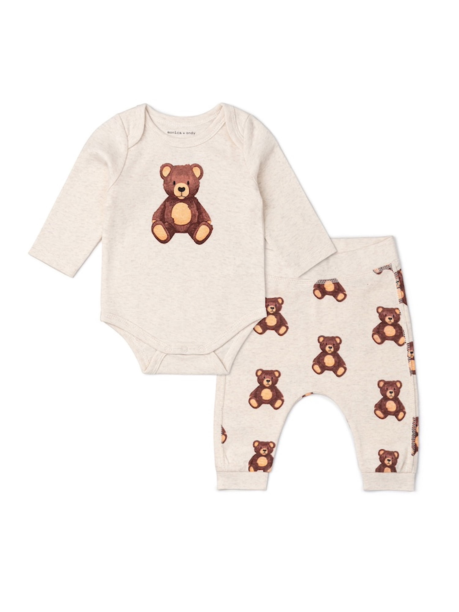 M+A by Monica + Andy Organic Cotton Gender Neutral First Moves Bodysuit ...