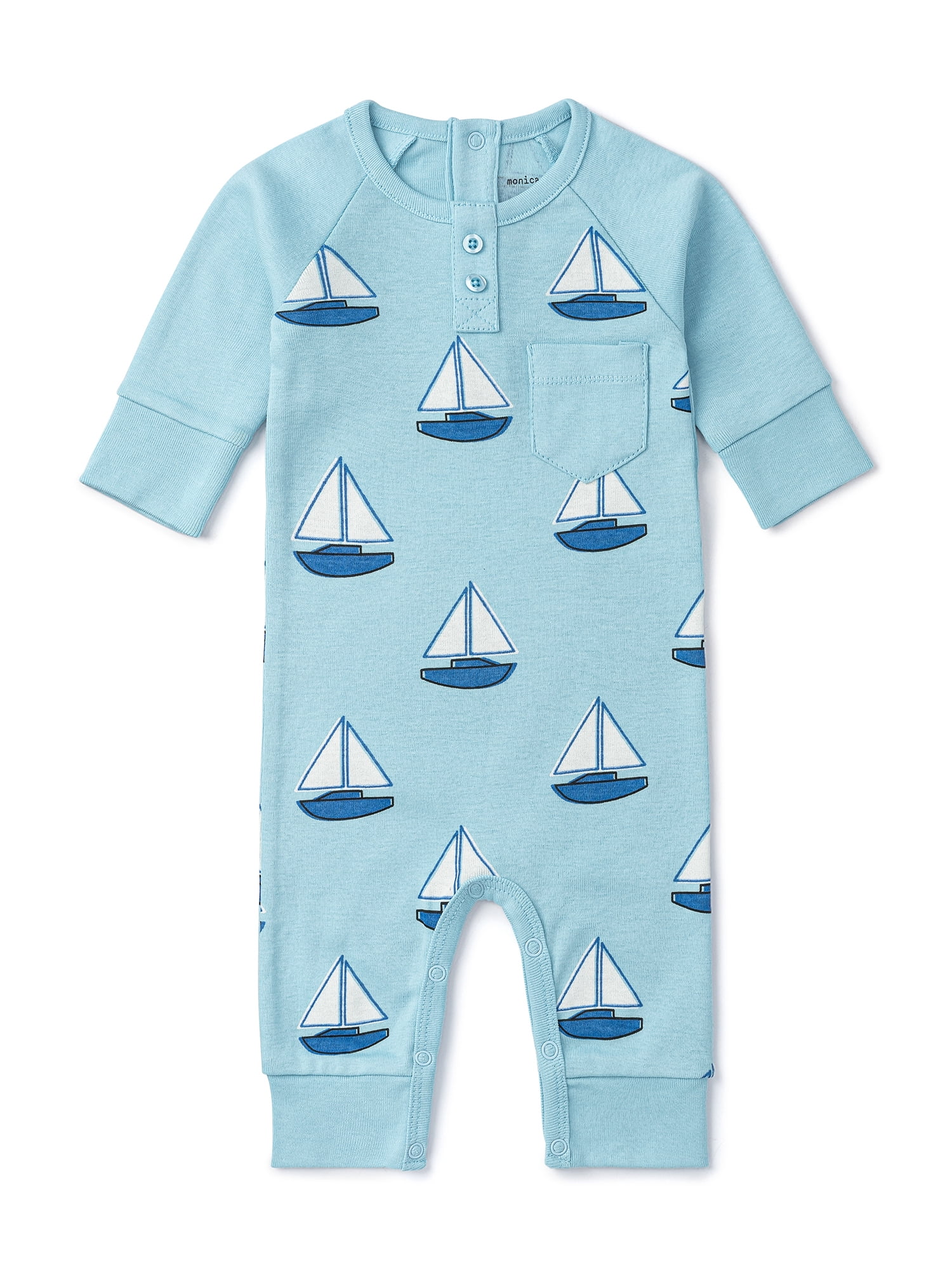 M+A by Monica + Andy Organic Cotton Gender Neutral Long Sleeve Baby ...