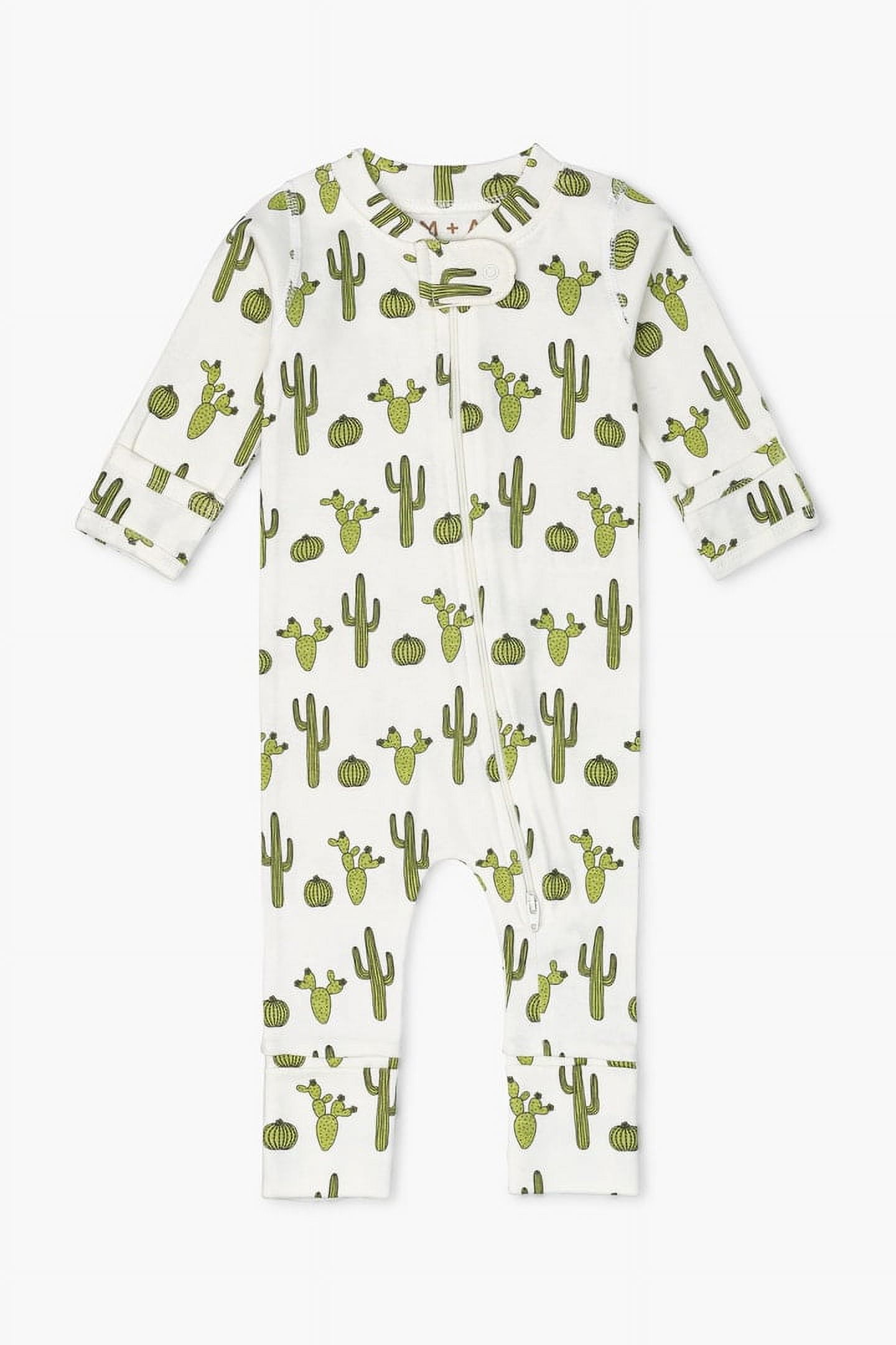 M+A by Monica + Andy Organic Cotton Gender Neutral Long Sleeve Baby One ...