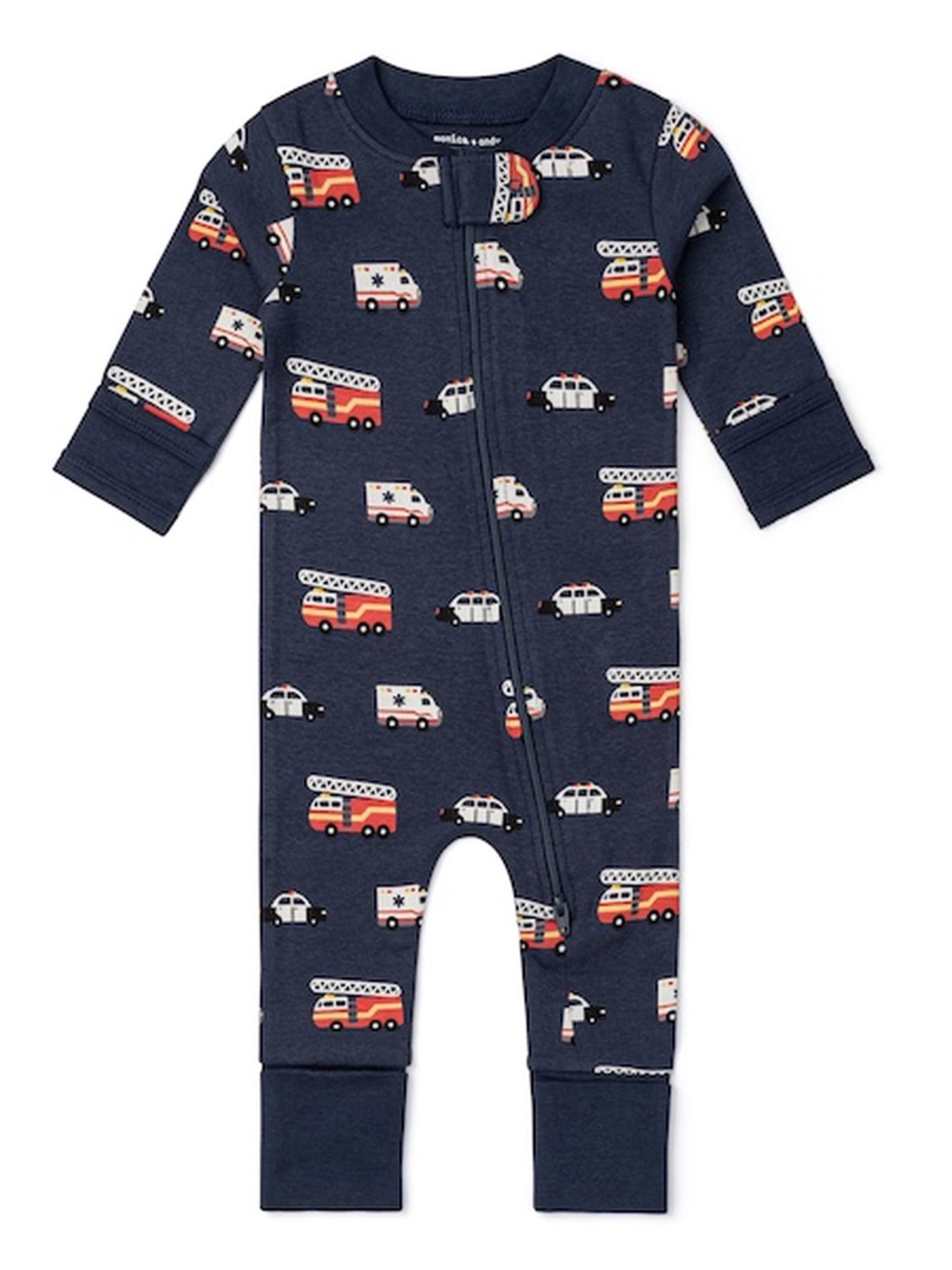 M+A by Monica + Andy, Organic Cotton One-Piece Coverall, Sizes Newborn ...