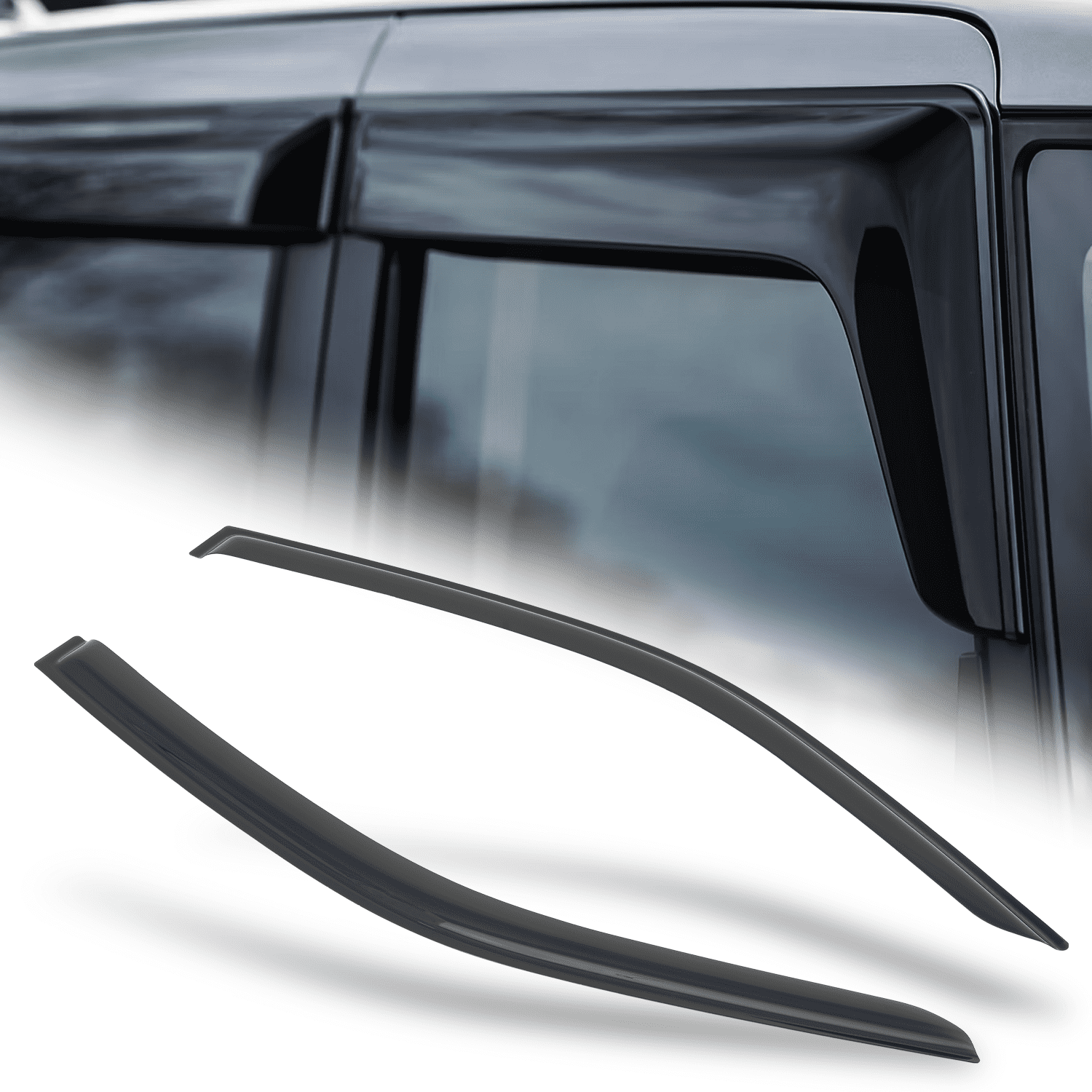 M-AUTO 2Pcs Window Visor Shade Vent Sun Rain Wind Deflector for 92-00 ...