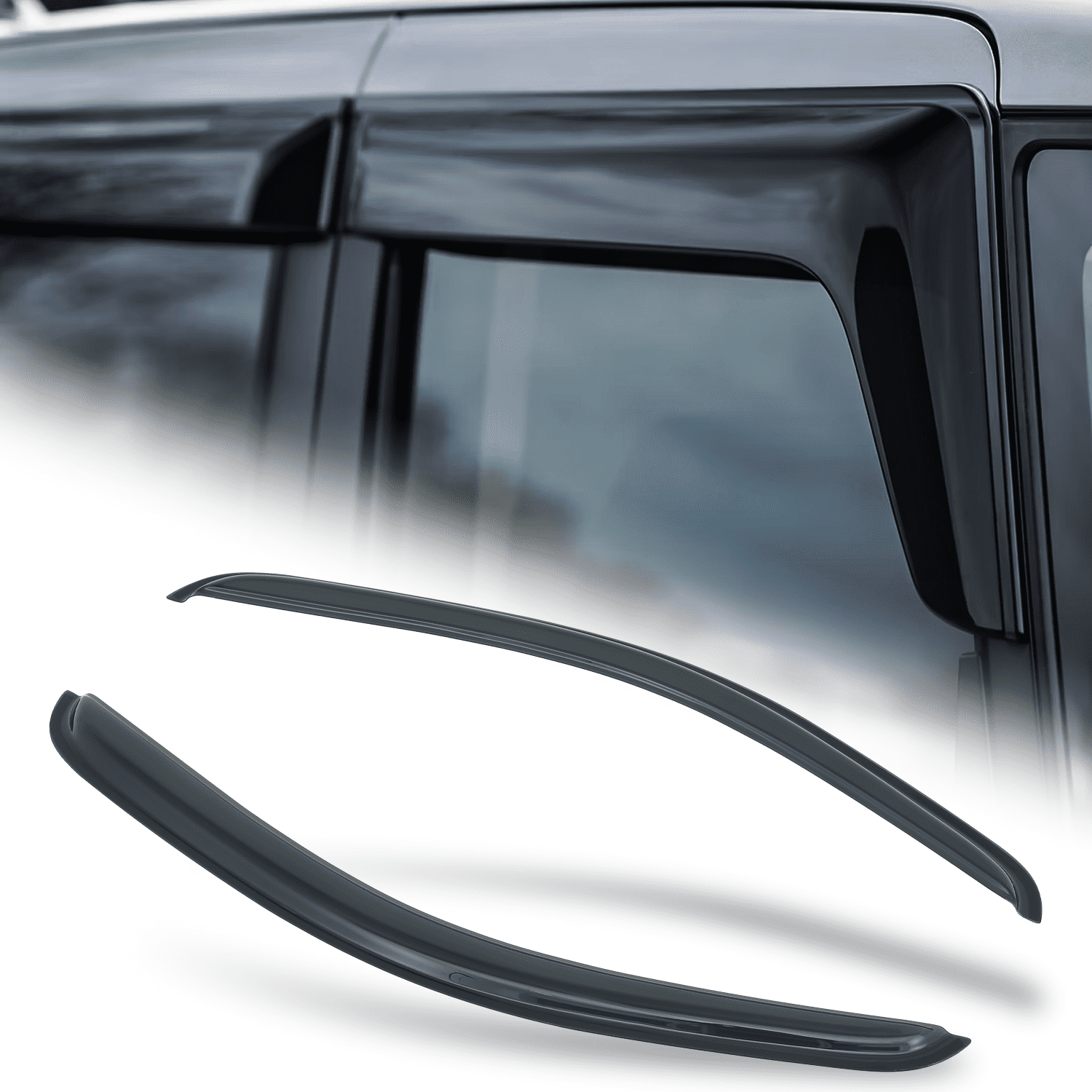 M-AUTO 2Pcs Window Visor Shade Vent Wind Rain Deflector for 07-14 Chevy ...