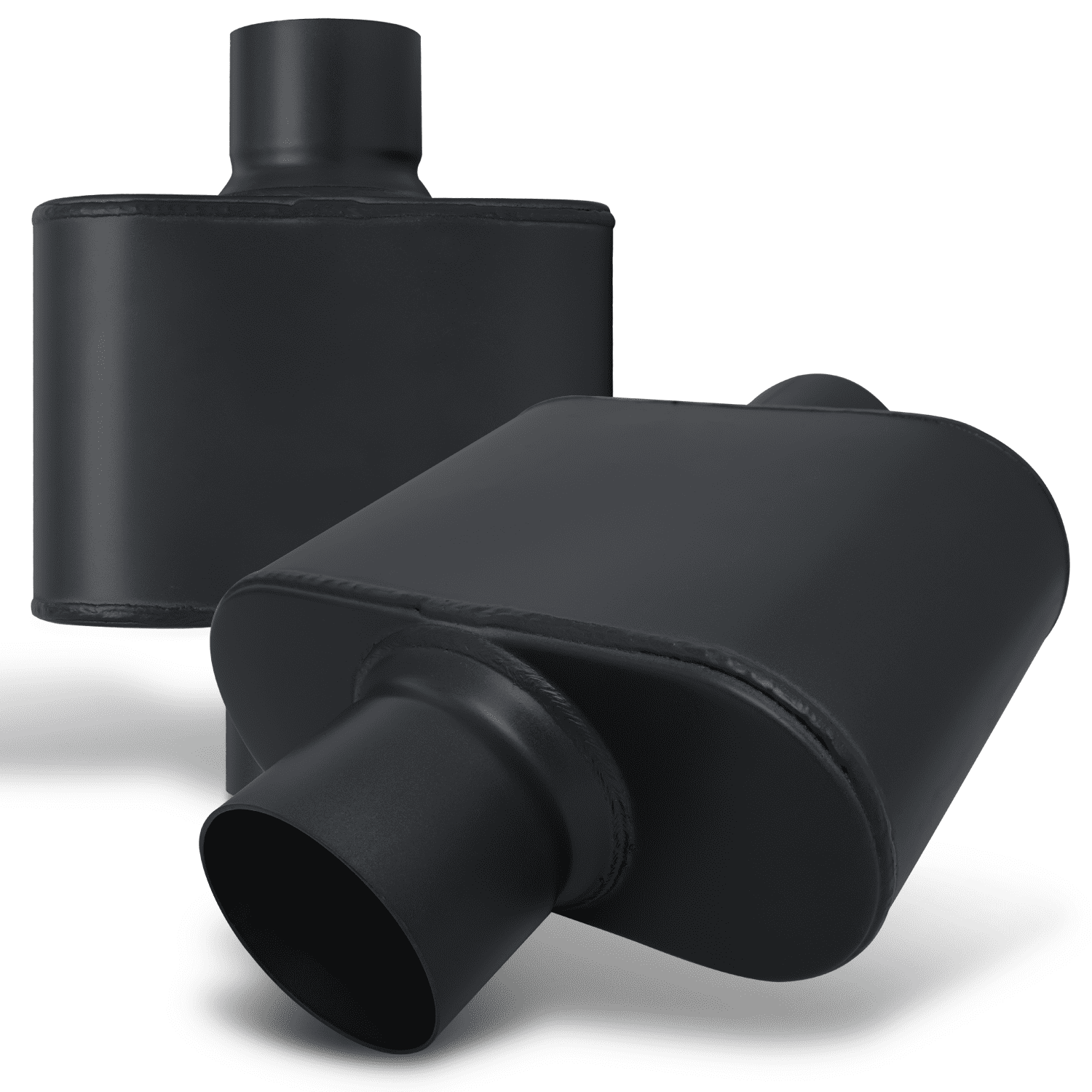 M-AUTO 3 Inch Inlet/Outlet [CHAMBERED EXHAUST MUFFLER] Straight-Through ...