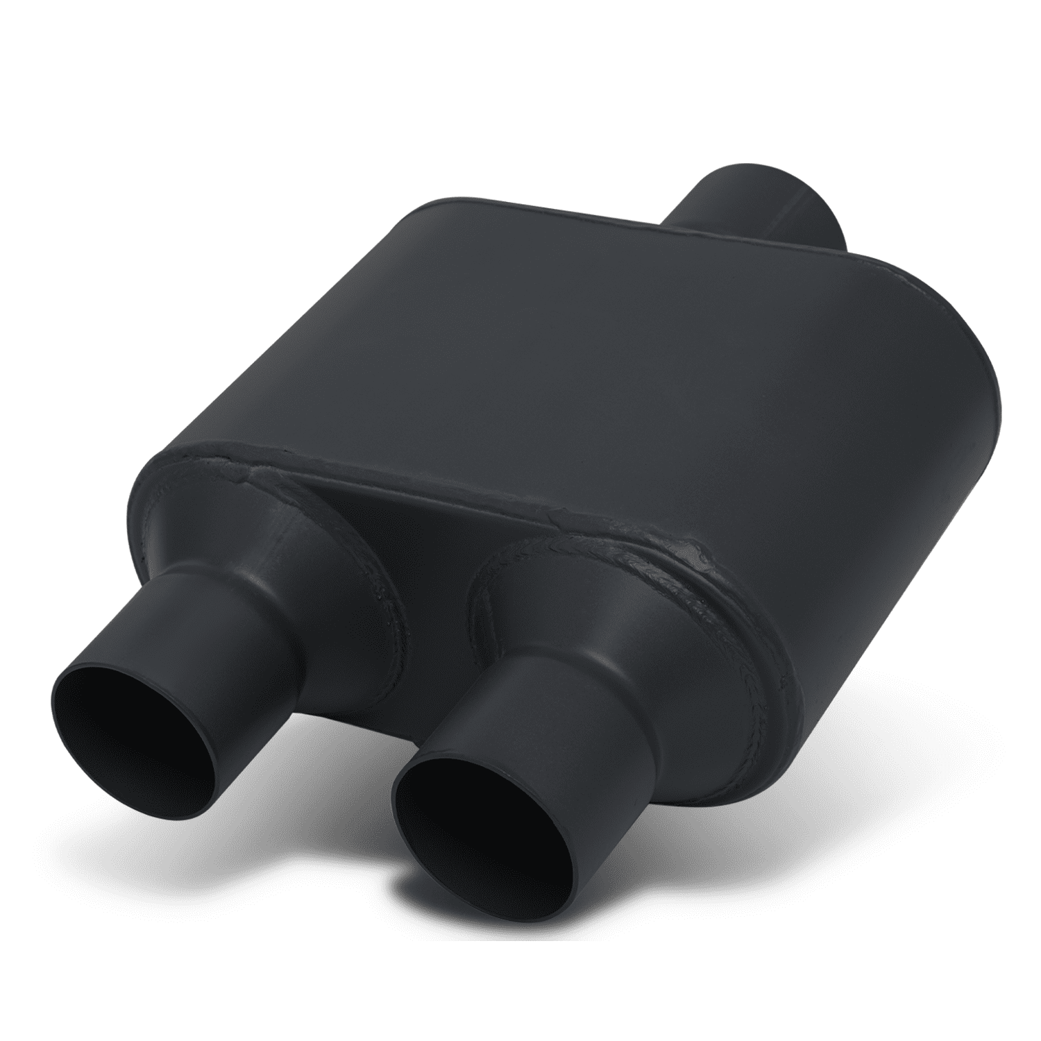 M-AUTO 3" Inlet 2.5" Outlet [CHAMBERED MUFFLER] Straight-Through Round ...