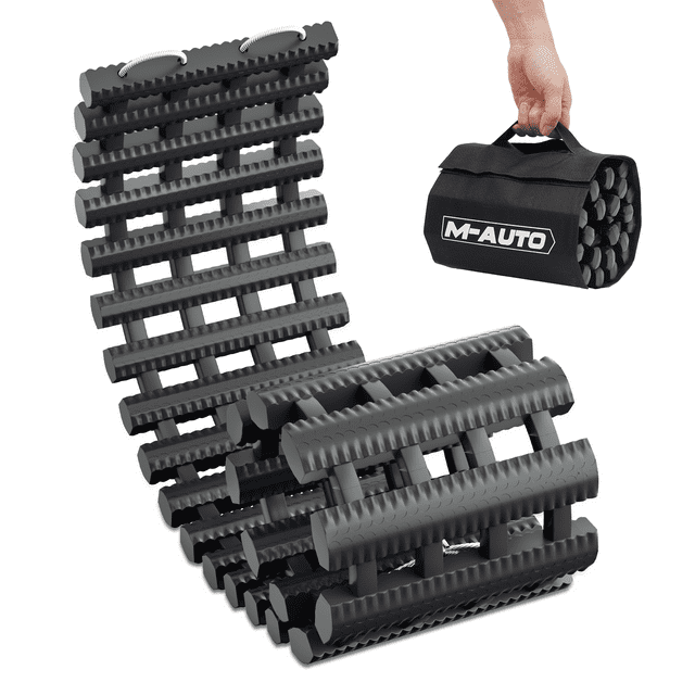 M-AUTO 32" Tire Traction Mat Recovery Track Vehicle Tires Ladder ...