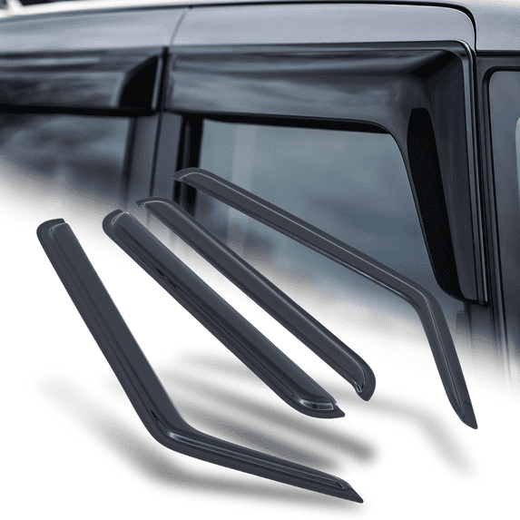M-AUTO 4 Pieces Tape-On Window Visor Shade Vent Wind Rain Deflector for ...