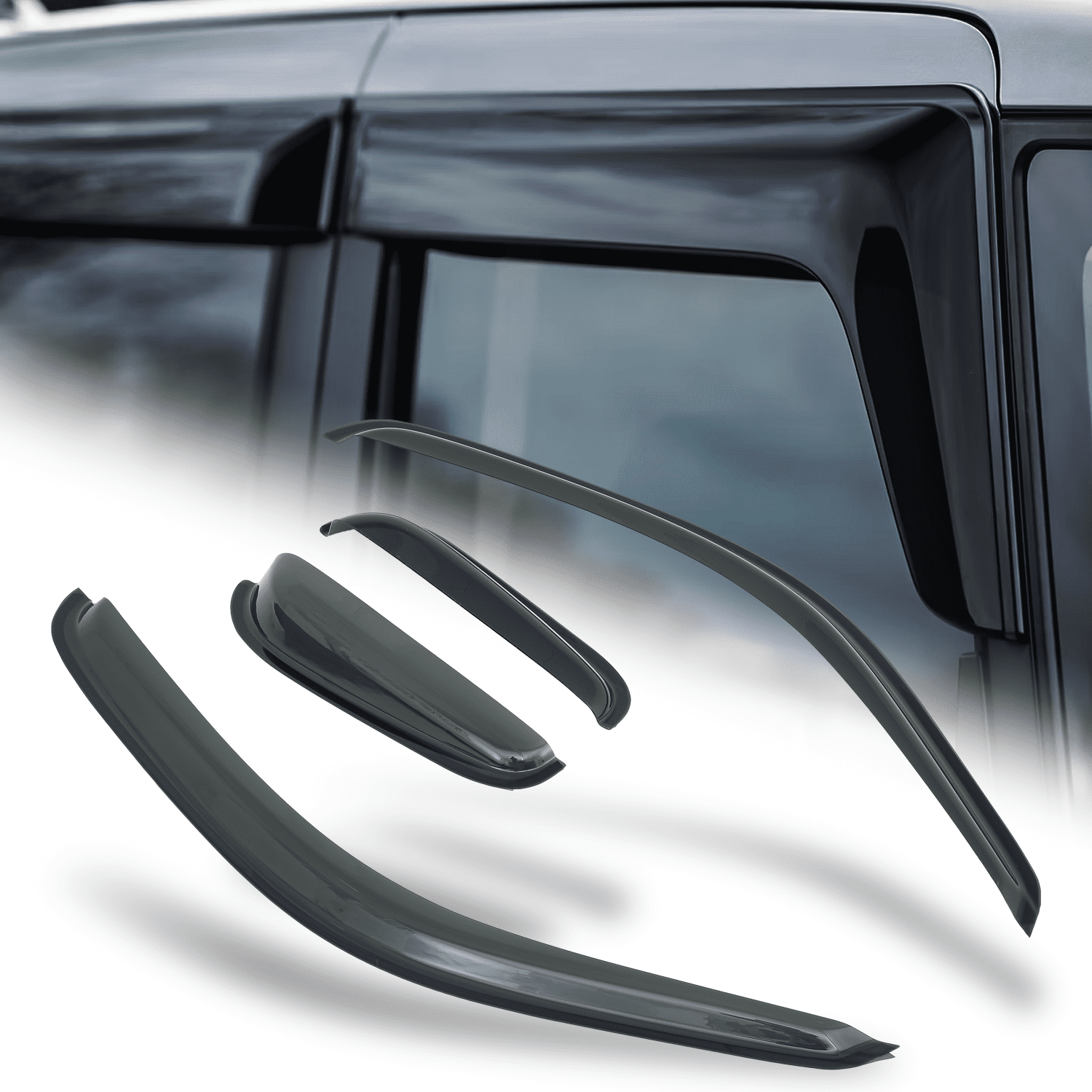 M-AUTO 4Pcs Window Visor Shade Vent Wind Rain Deflector for 1995-2004 ...