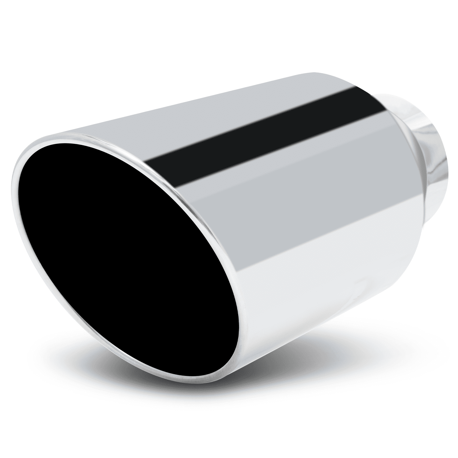 M-AUTO 5Inch Inlet 8Inch Outlet Stainless Steel 15"Exhaust Muffler Tip ...
