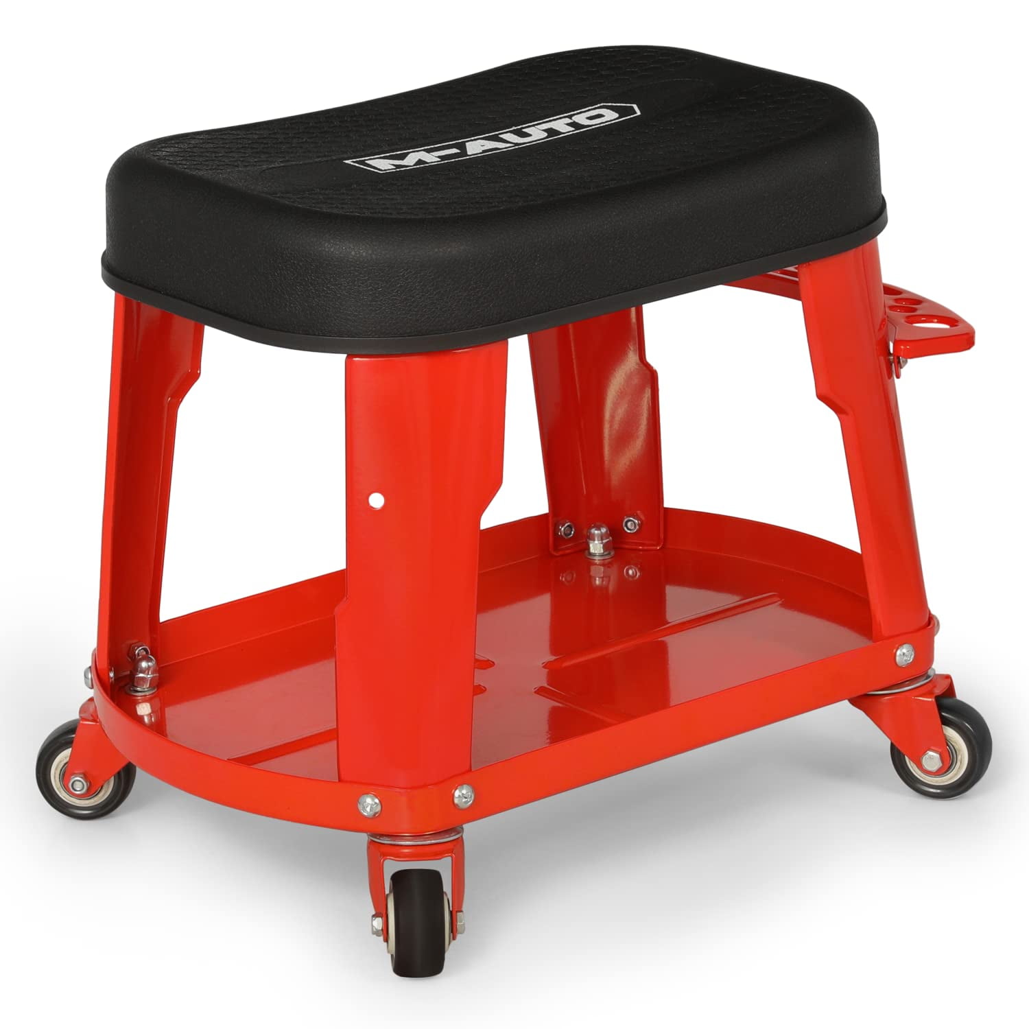 M-AUTO Heavy Duty Garage Rolling Work Seat 300LBS Capacity Mechanics ...