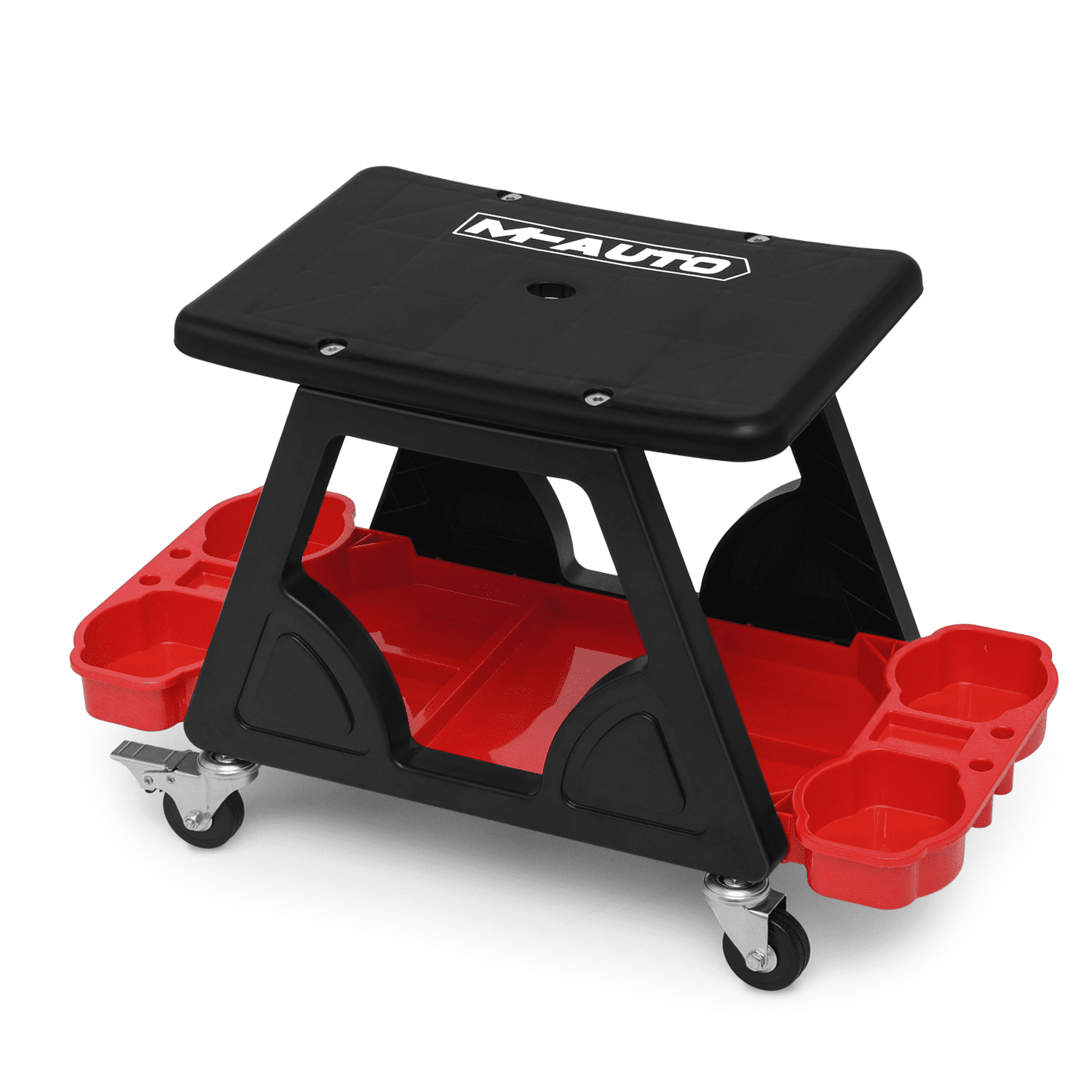 M-AUTO Mechanics Stool with Wheels, Roller Creeper Seat with Tools ...