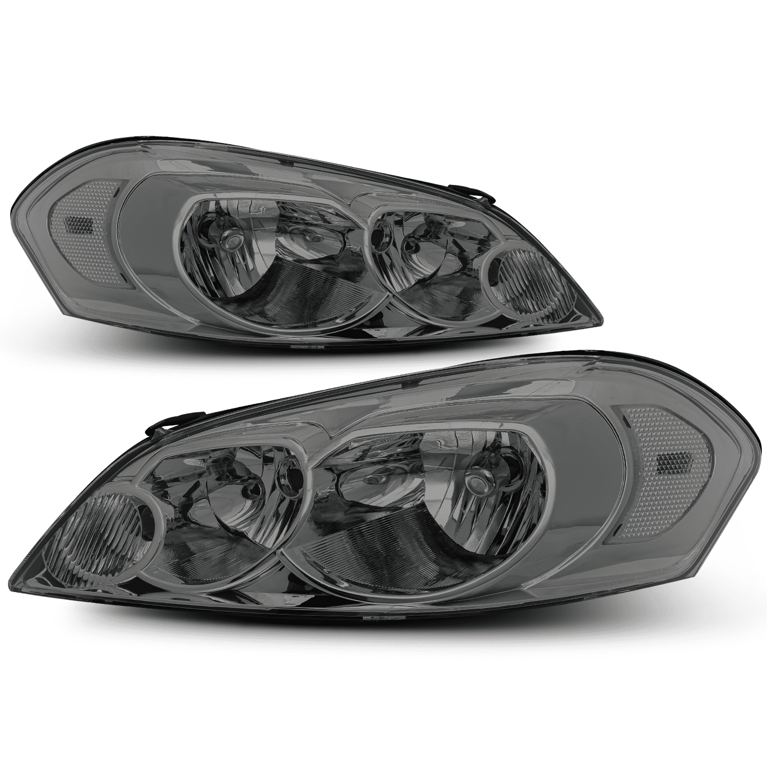 M-AUTO Pair LH+RH Chrome/Smoke Clear Turn Corner Headlight for 2006 ...