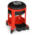 M-AUTO Round Mechanics Roller Seat Creeper Stool with Padded, Tool ...