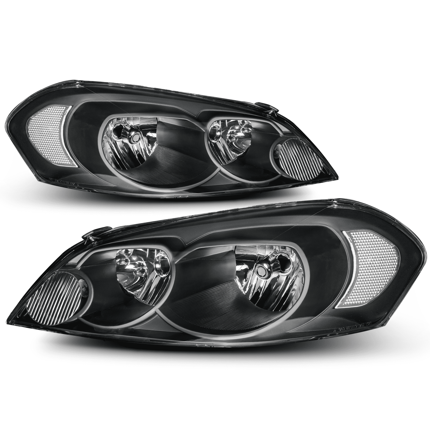 M-AUTO Set of 2 Black Clear Side Turn Corner OE Style Headlight for ...