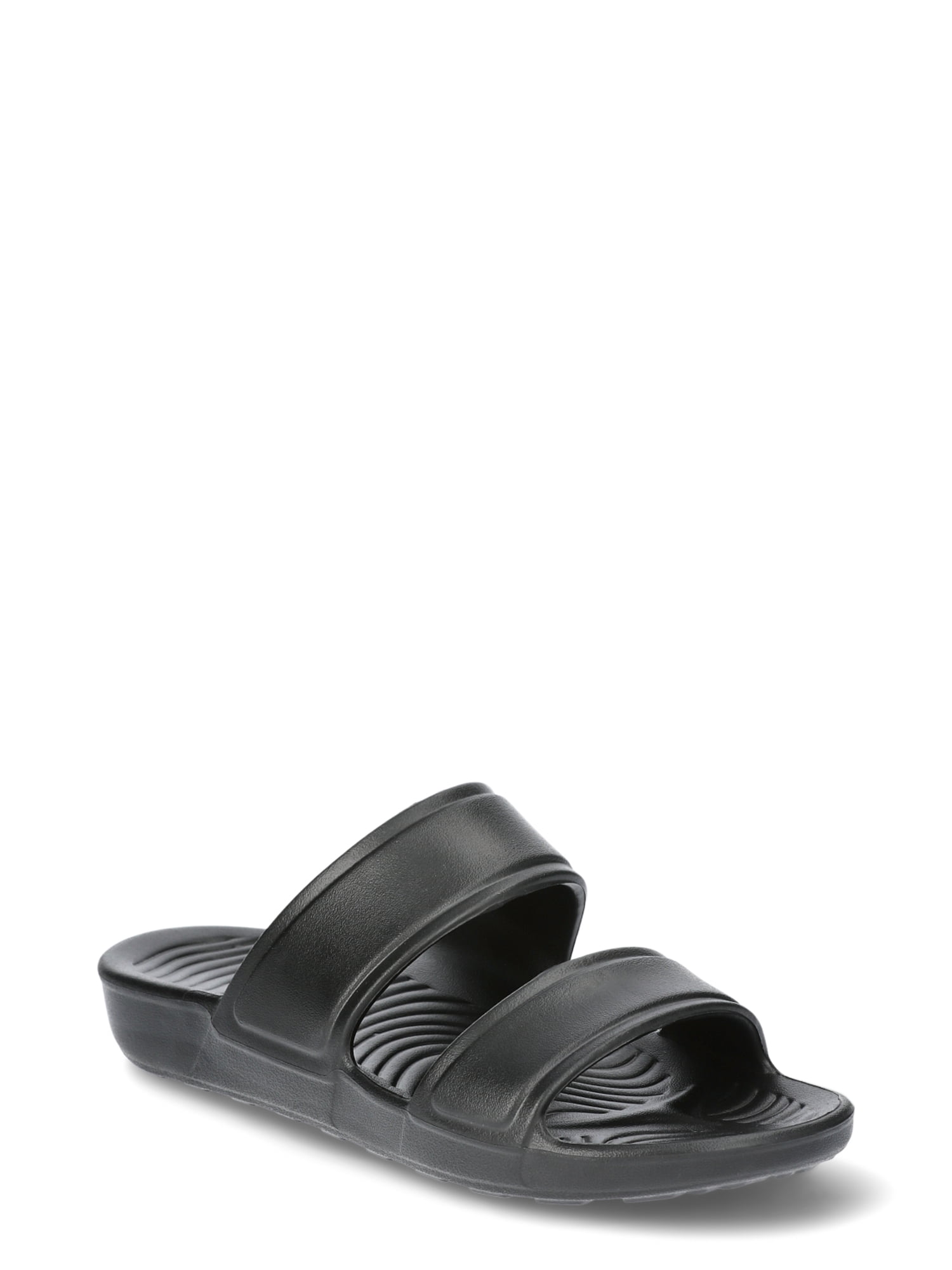 Athletic Works Men's Two Band Slide Sandals - Walmart.com