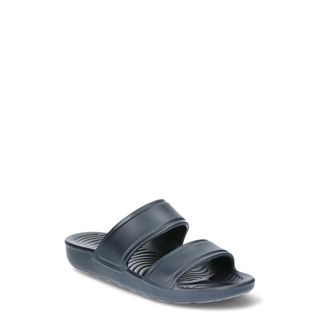 Athletic Works Men's Two Band Slide Sandals - Walmart.com