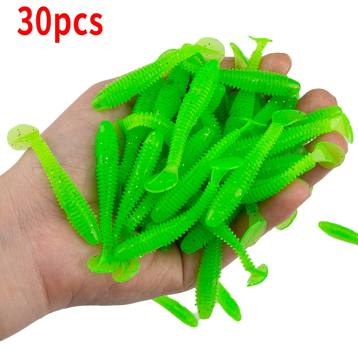 M Altemura Paddle Tail Swimbaits 5.5cm, 30pcs Soft Plastic Fishing ...