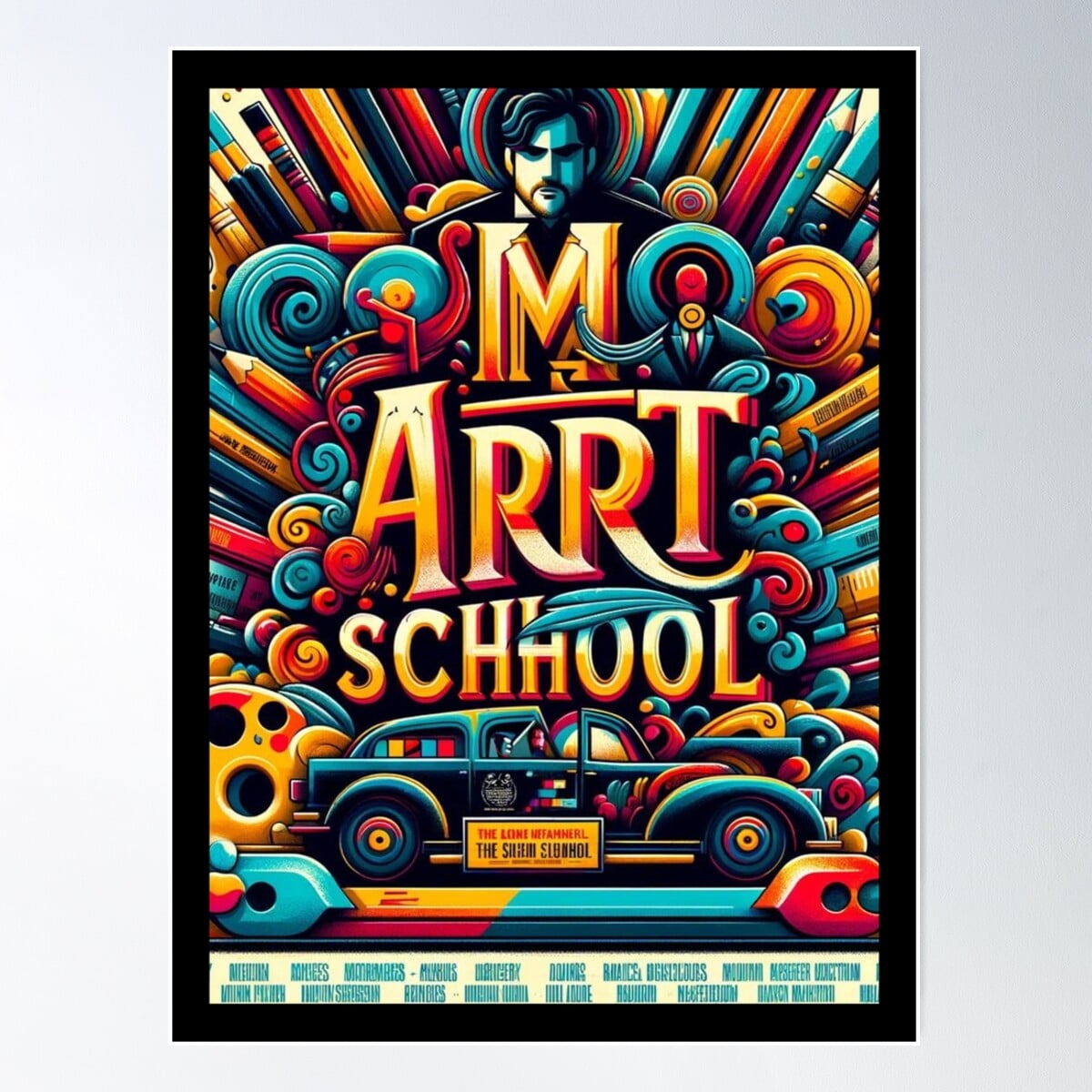 M Arrt Schhool Fictional Movie Poster Poster Wall Art, Modern Wall ...