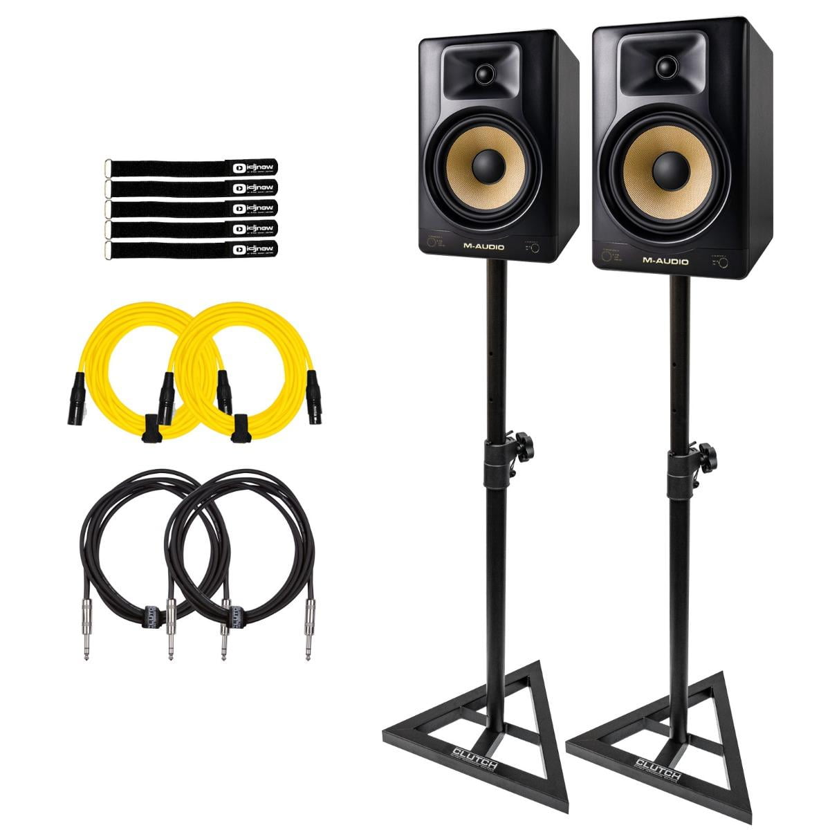 M-Audio FORTY EIGHTY 150W 8" Bluetooth Studio Monitor 2-Pack with ...