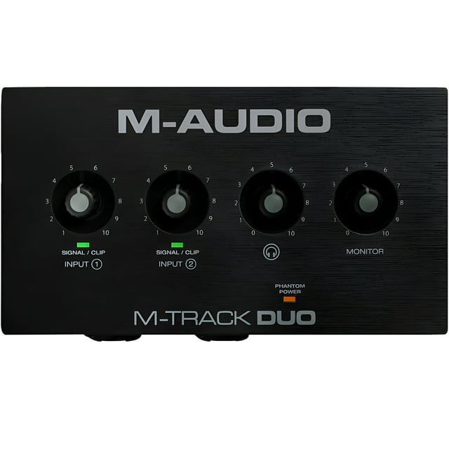 M-Audio M-Track Duo USB Audio Interface, Includes Dual XLR, Line and DI ...