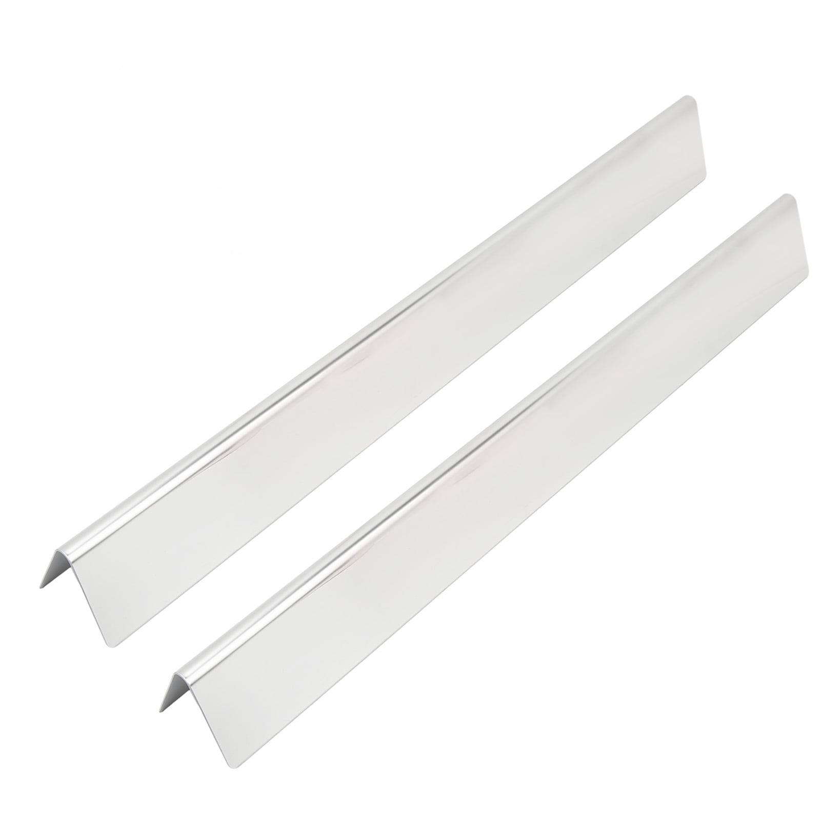 M Buder 2-Piece Stainless Steel Barbecue Grill Heat Plate Shields Tent ...